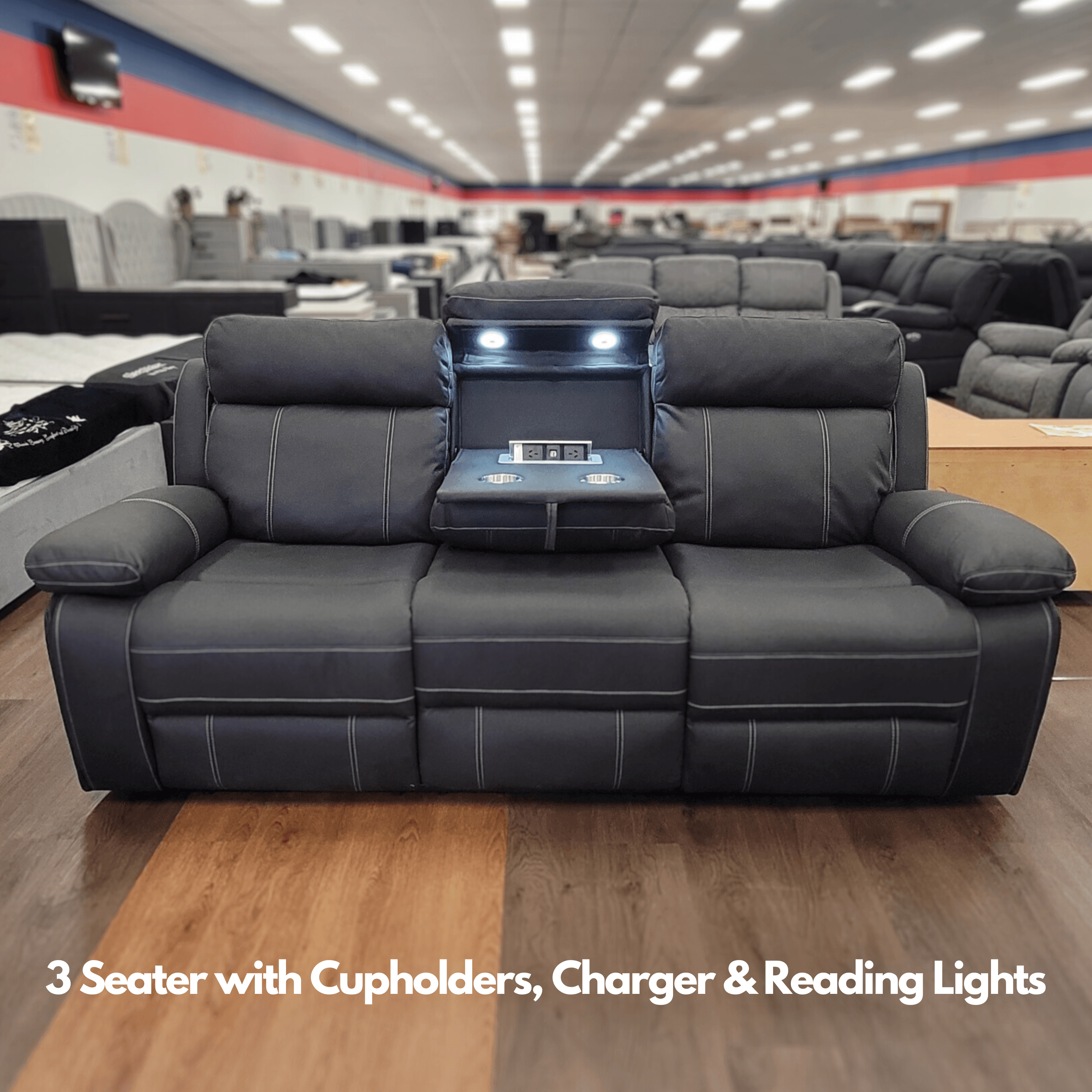 Recliner 3 seater lounge store