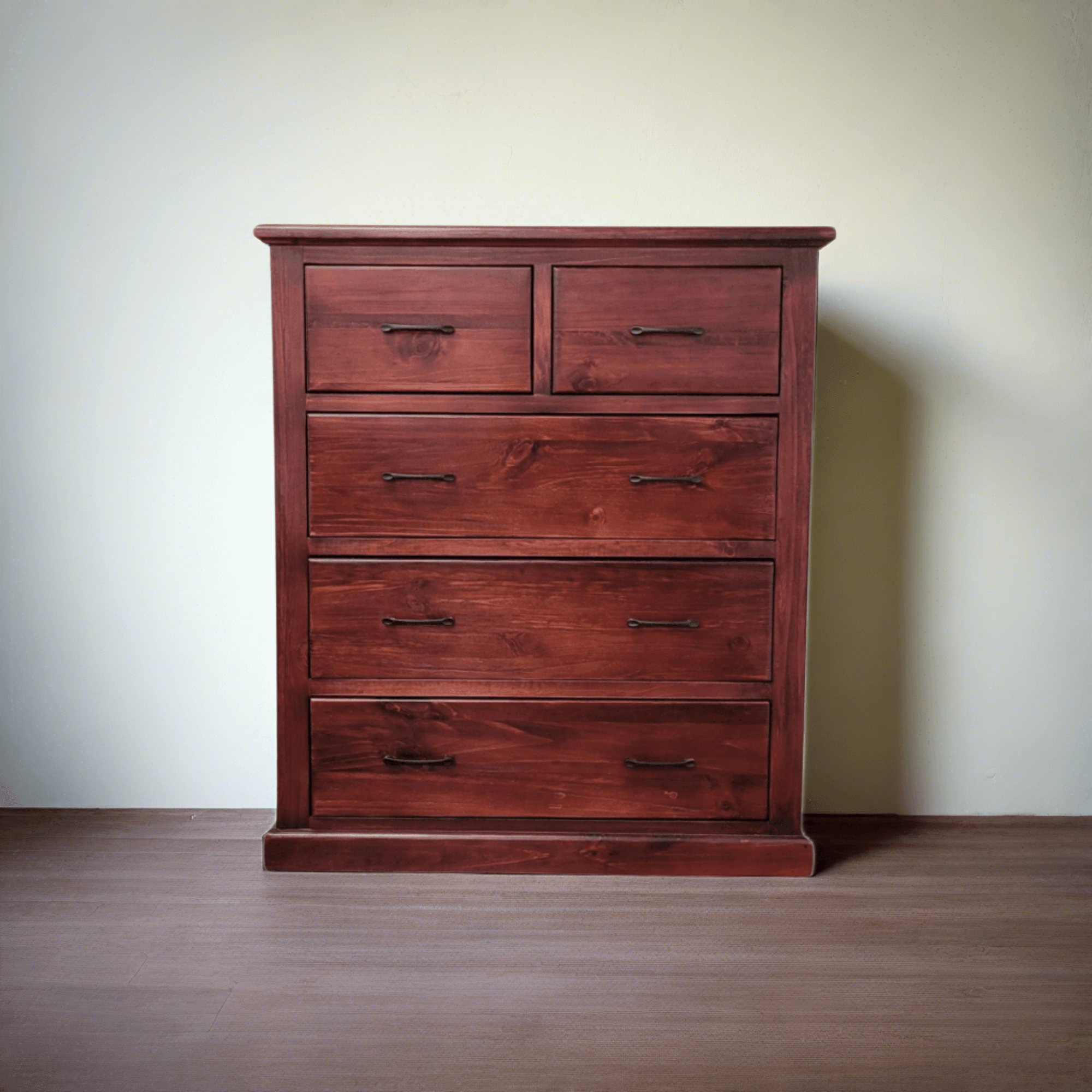 Donnelly Tallboy Rustic Solid Wood Chest The A2Z Furniture