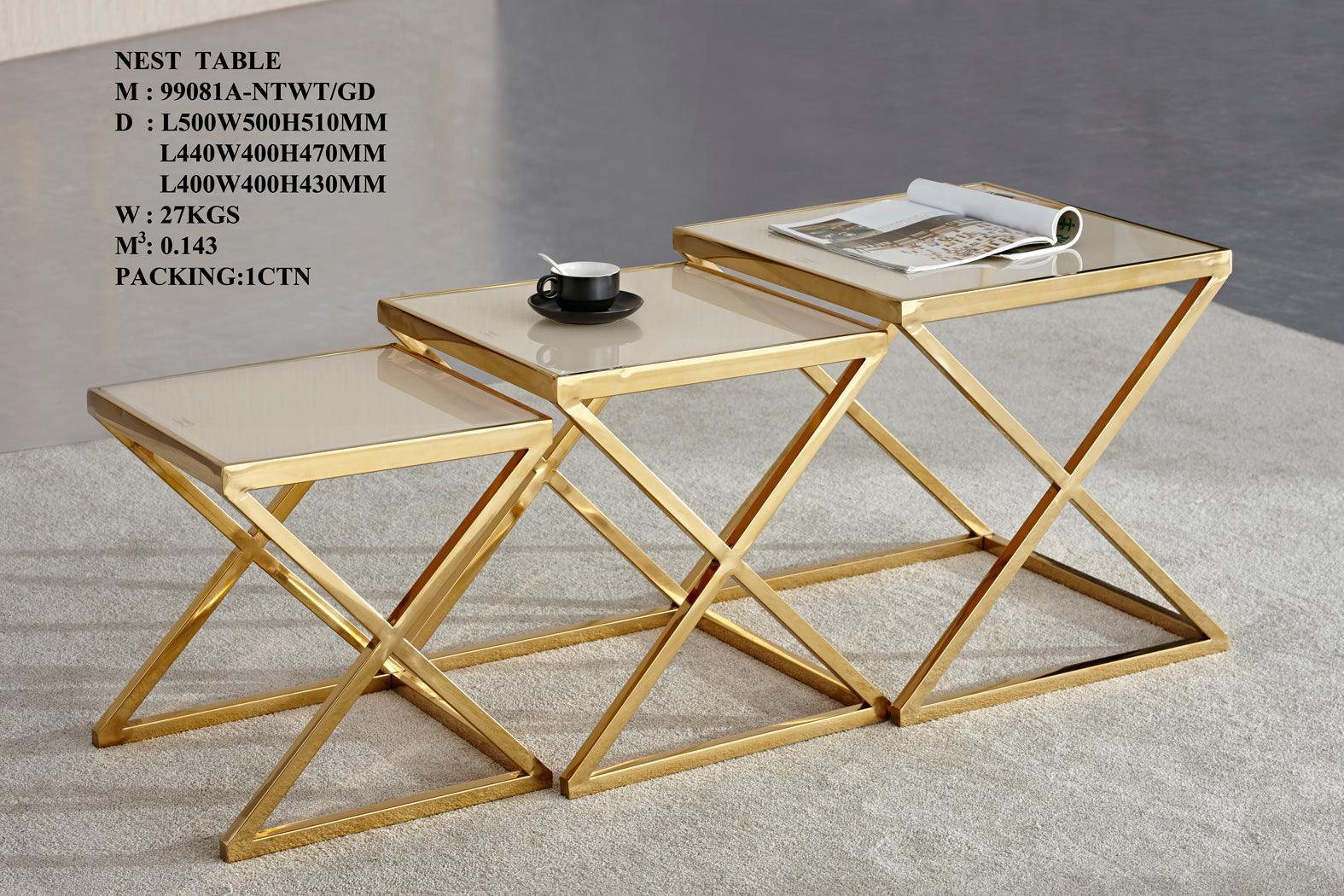 Upgrade Your Home: Nest 200 G - Stylish Glass Nesting Tables